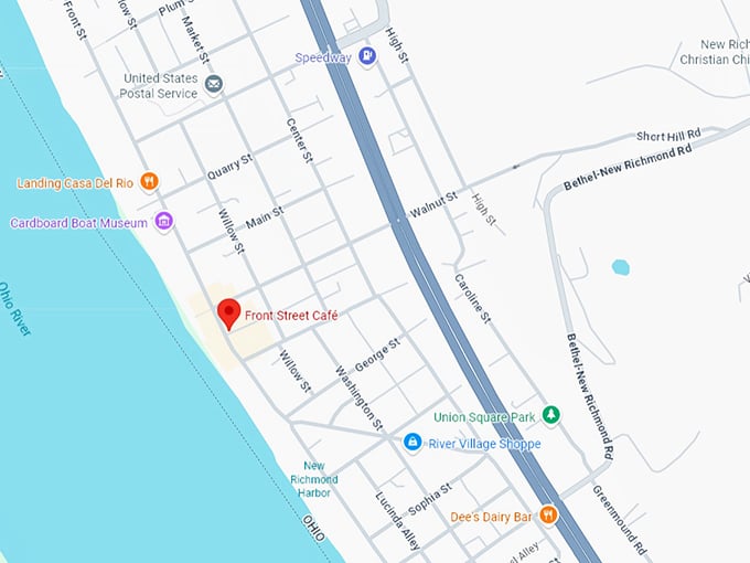 16. front street caf&eacute; map