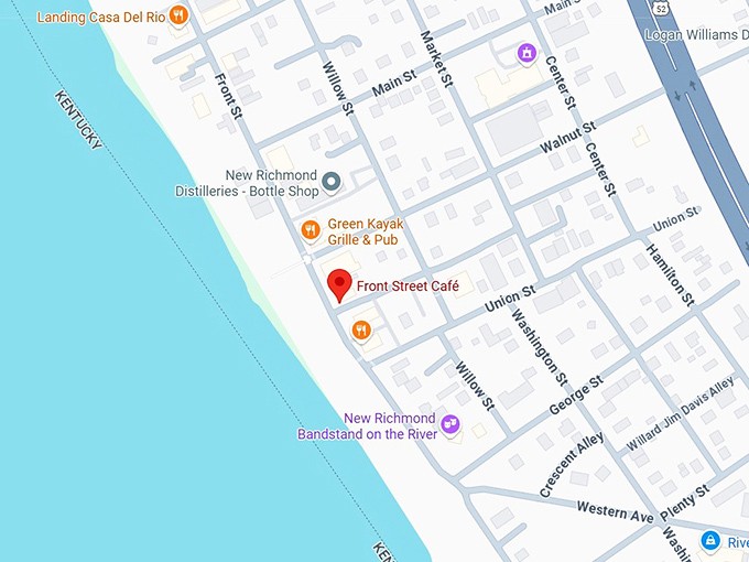 16. front street café map