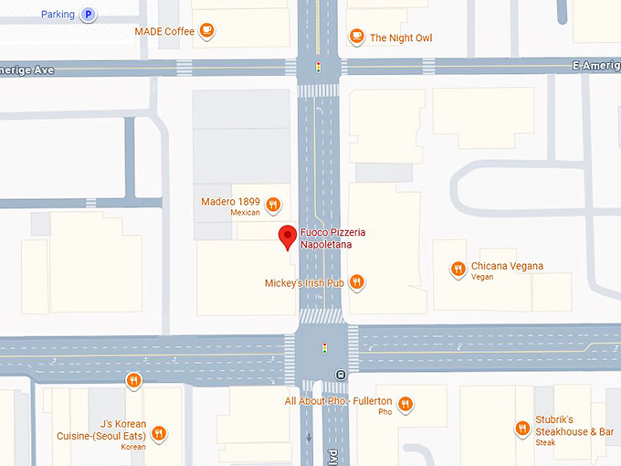 16. fuoco pizzeria napoletana map