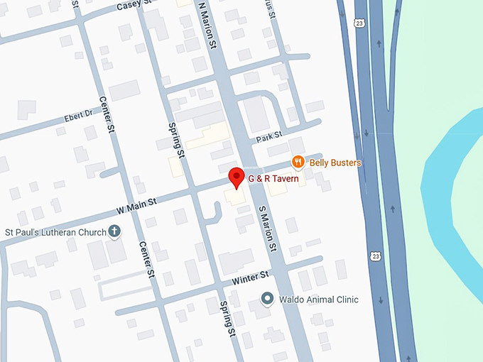 16. g & r tavern map