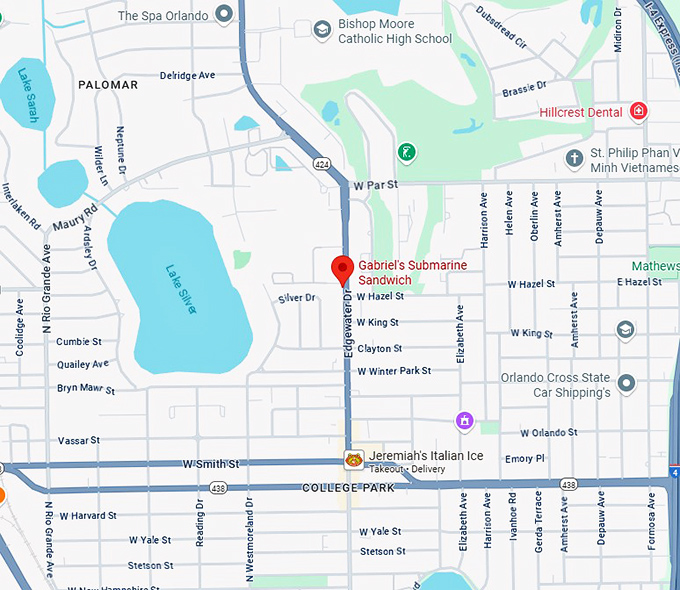 16. gabriel's submarine sandwich map