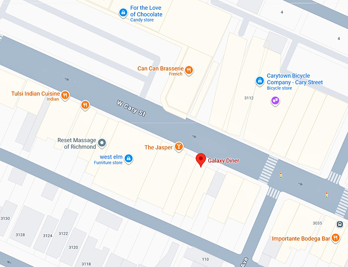 16. galaxy diner map