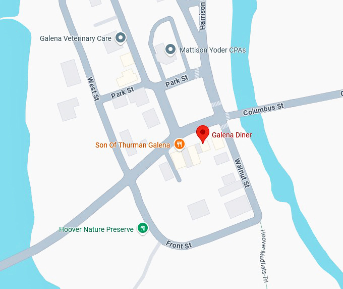 16. galena diner map