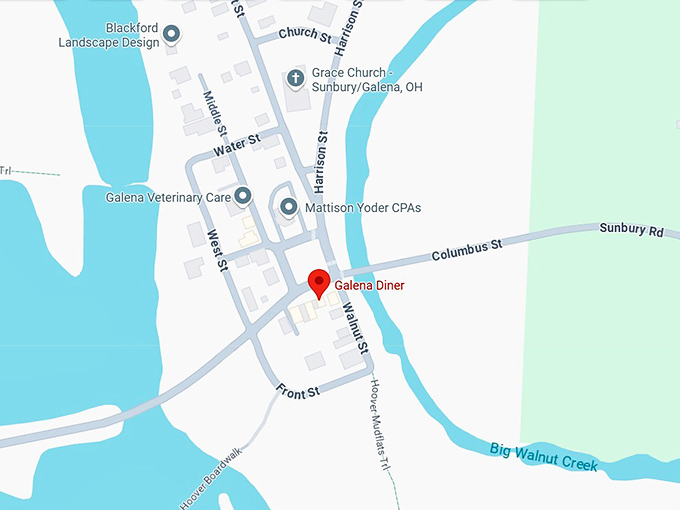 16. galena diner map