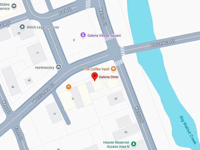 16. galena diner map