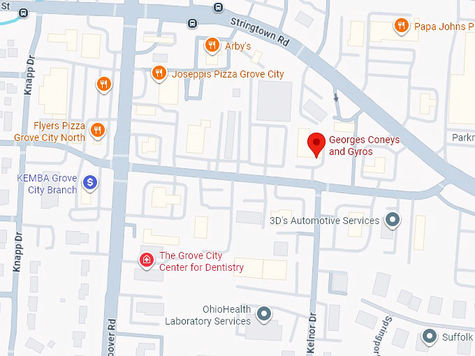 16. georges coneys and gyros map