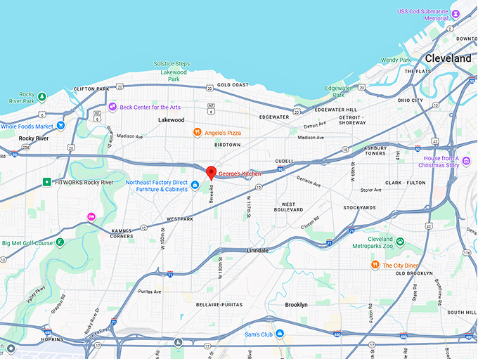 16. george's kitchen map