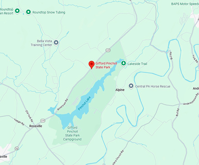16. gifford pinchot state park map