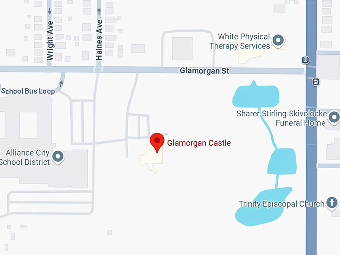 16. glamorgan castle map