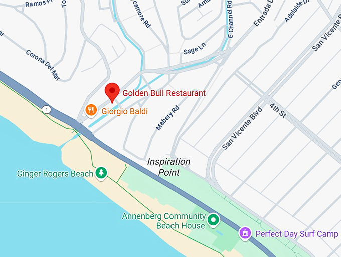 16. golden bull restaurant map