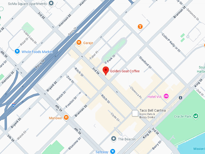 16. golden goat coffee map