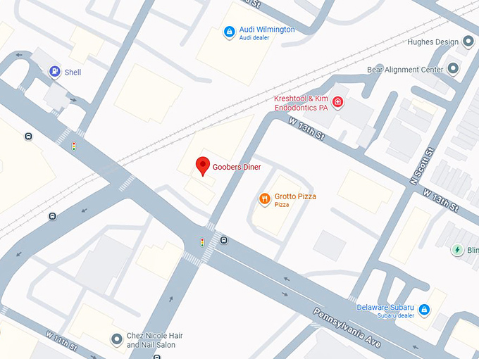 16. goobers diner map