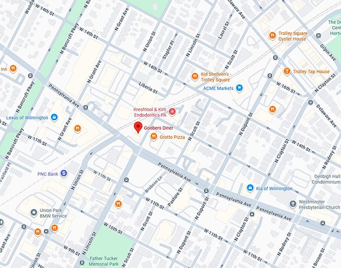 16. goobers diner map