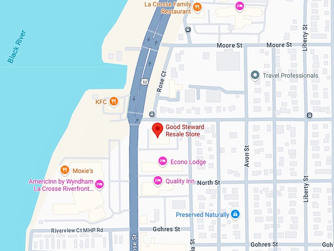 16. good steward resale store map