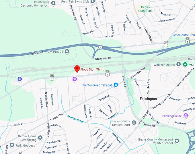 16. good stuff thrift map