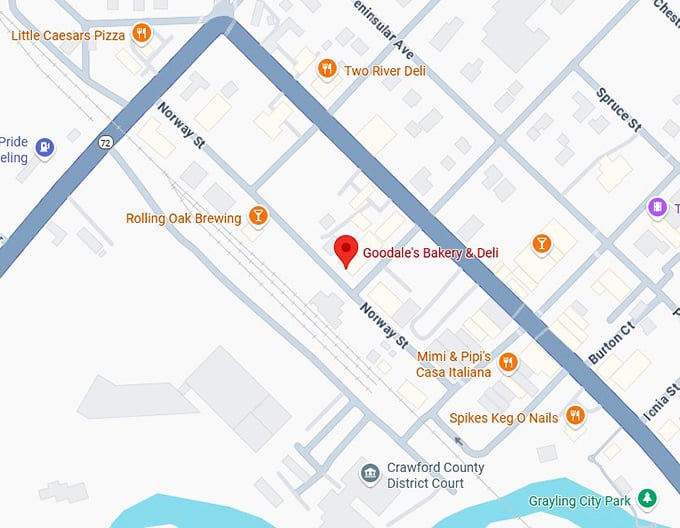 16. goodale's bakery & deli map