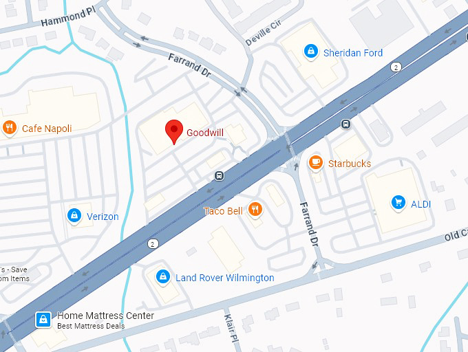 16. goodwill (4317 kirkwood hwy) map