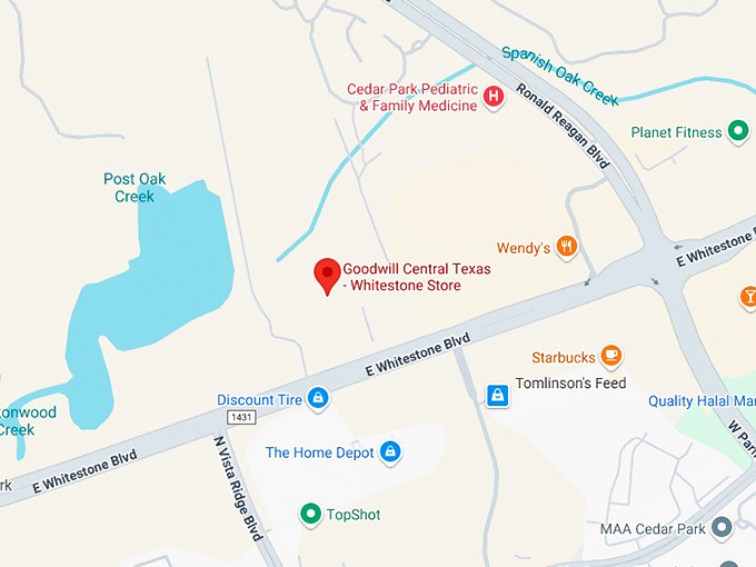 16. goodwill central texas whitestone store map