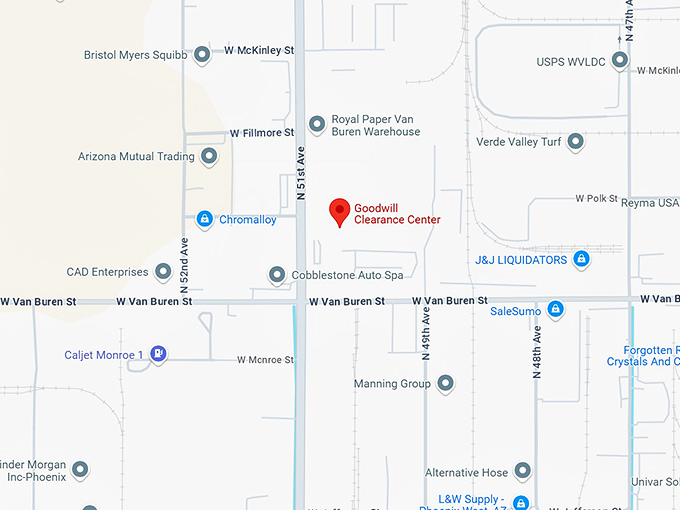 16. goodwill clearance center map