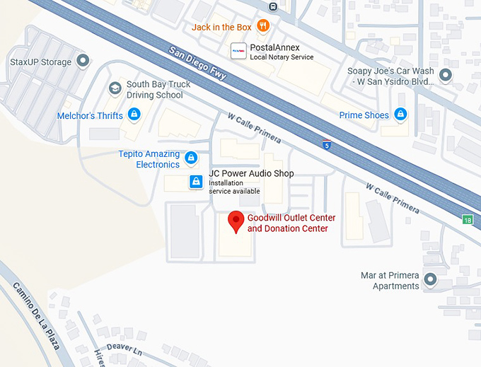 16. goodwill outlet center and donation center map