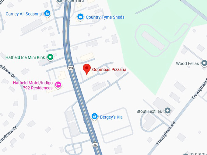 16. goombas pizzaria map