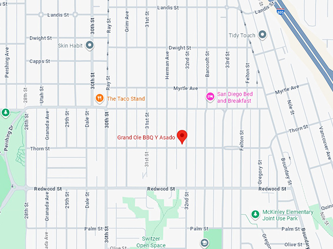 16. grand ole bbq y asado map