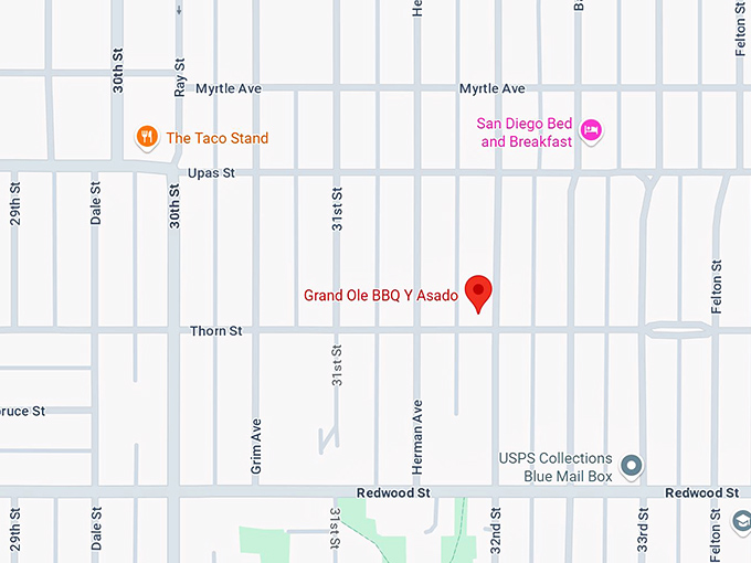 16. grand ole bbq y asado map