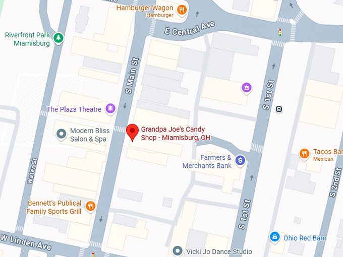 16. grandpa joe's candy shop miamisburg, oh map