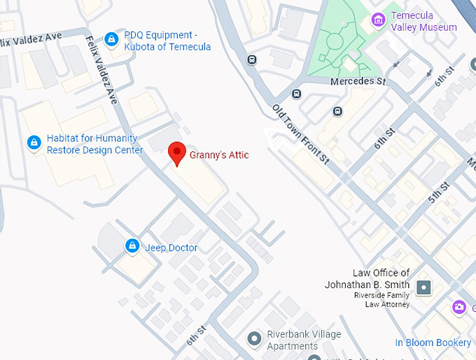 16. granny's attic map