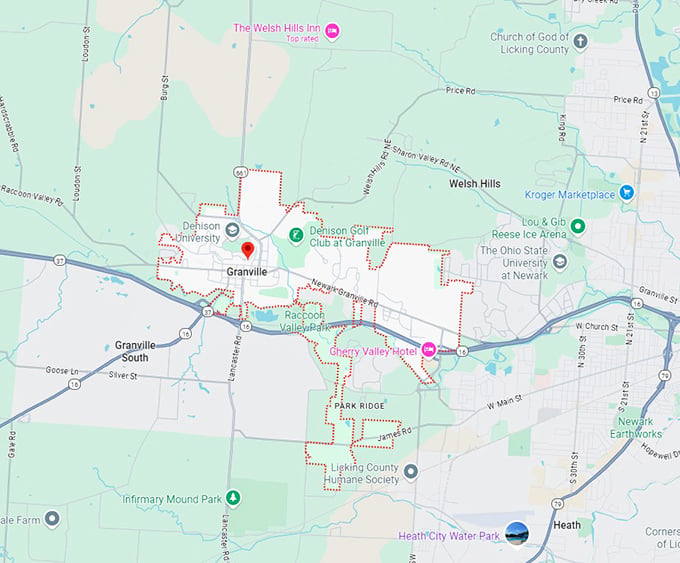 16. granville map