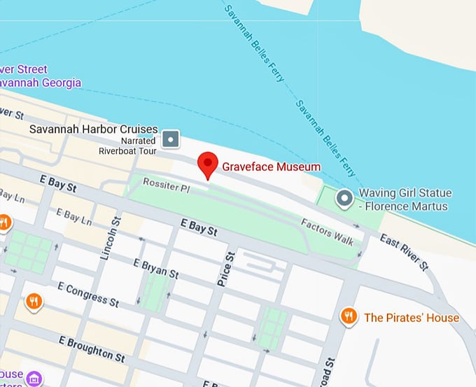 16. graveface museum map