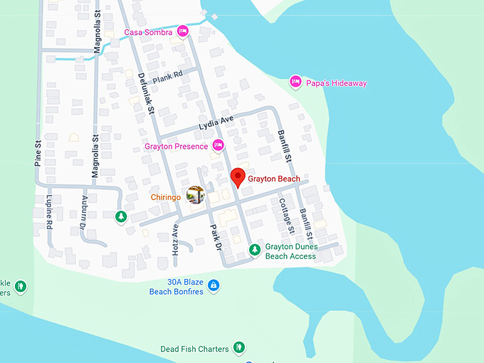 16. grayton beach, fl map