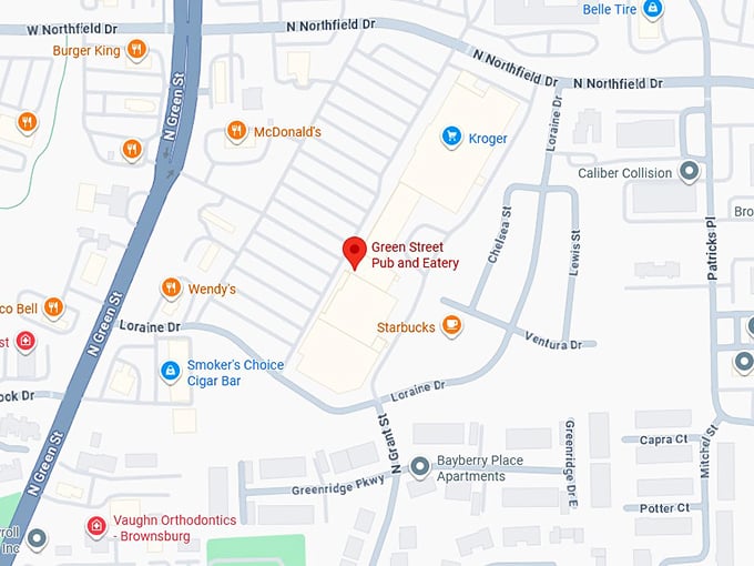 16. green street pub and eatery map