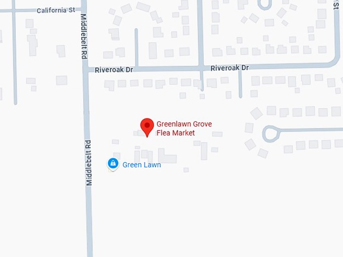 16. greenlawn grove flea market map