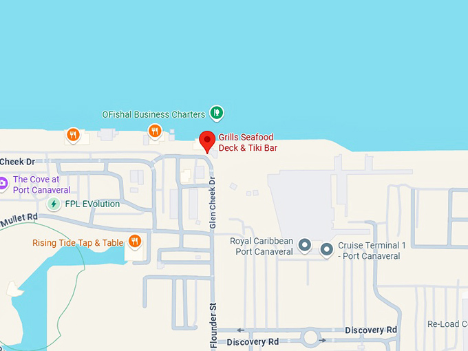 16. grills seafood deck & tiki bar map