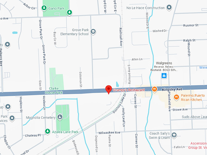 16. grumpy's restaurant map