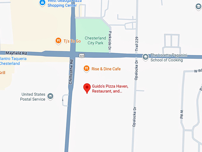 16. guido's pizza haven, restaurant, and preferred catering service map