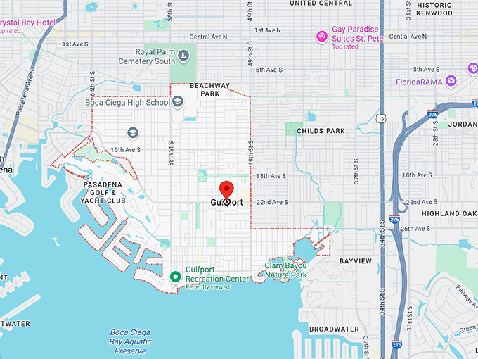 16. gulfport, fl map