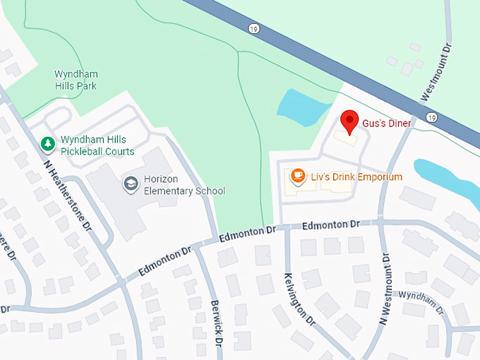 16. gus&rsquo;s diner map