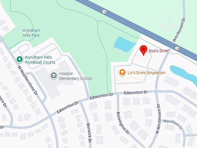 16. gus&rsquo;s diner map