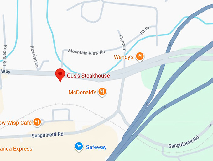 16. gus's steakhouse map