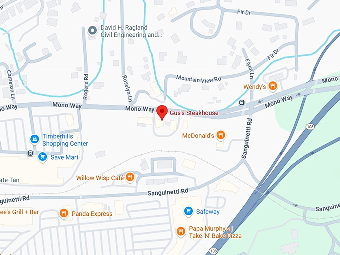 16. gus's steakhouse map