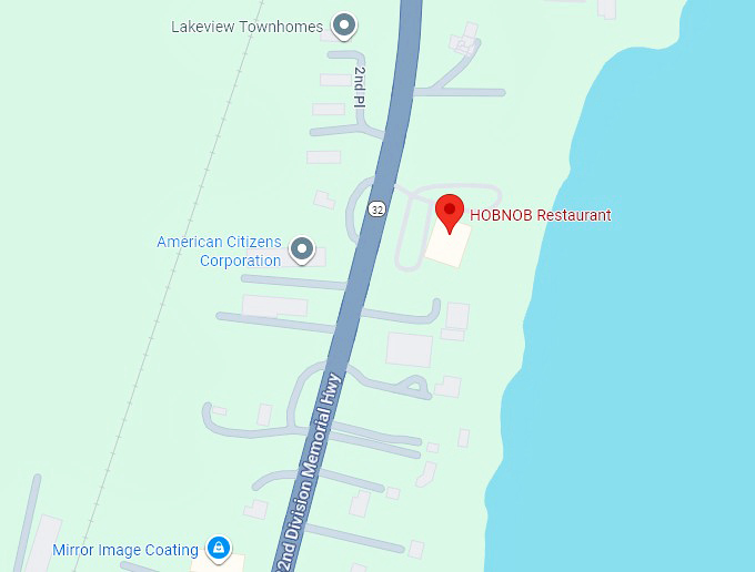 16. hobnob restaurant map