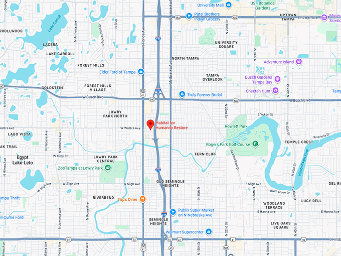 habitat for humanity restore map