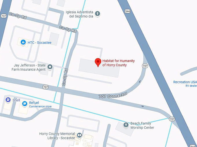 16. habitat for humanity of horry county map