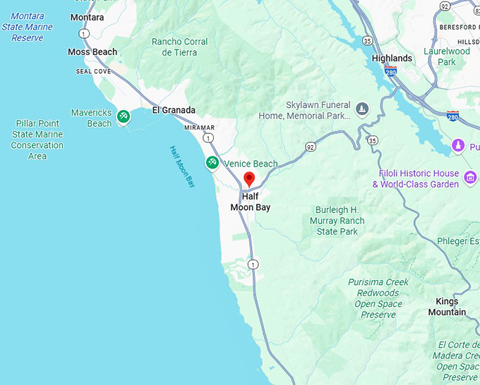 16. half moon bay map