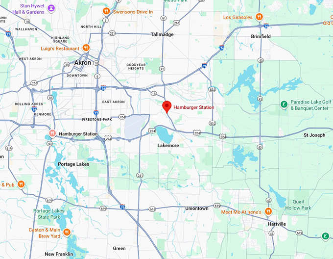 16. hamburger station map
