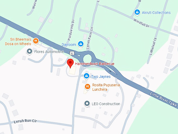 16. hammerdown barbecue map