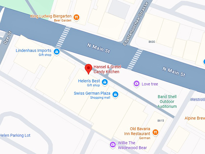 16. hansel & gretel candy kitchen map