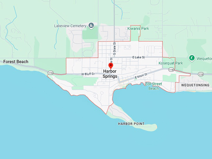 16. harbor springs map